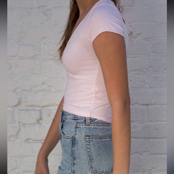 Brandy Melville | Tops | Brandy Melville Pink Gina Top | Poshmark
